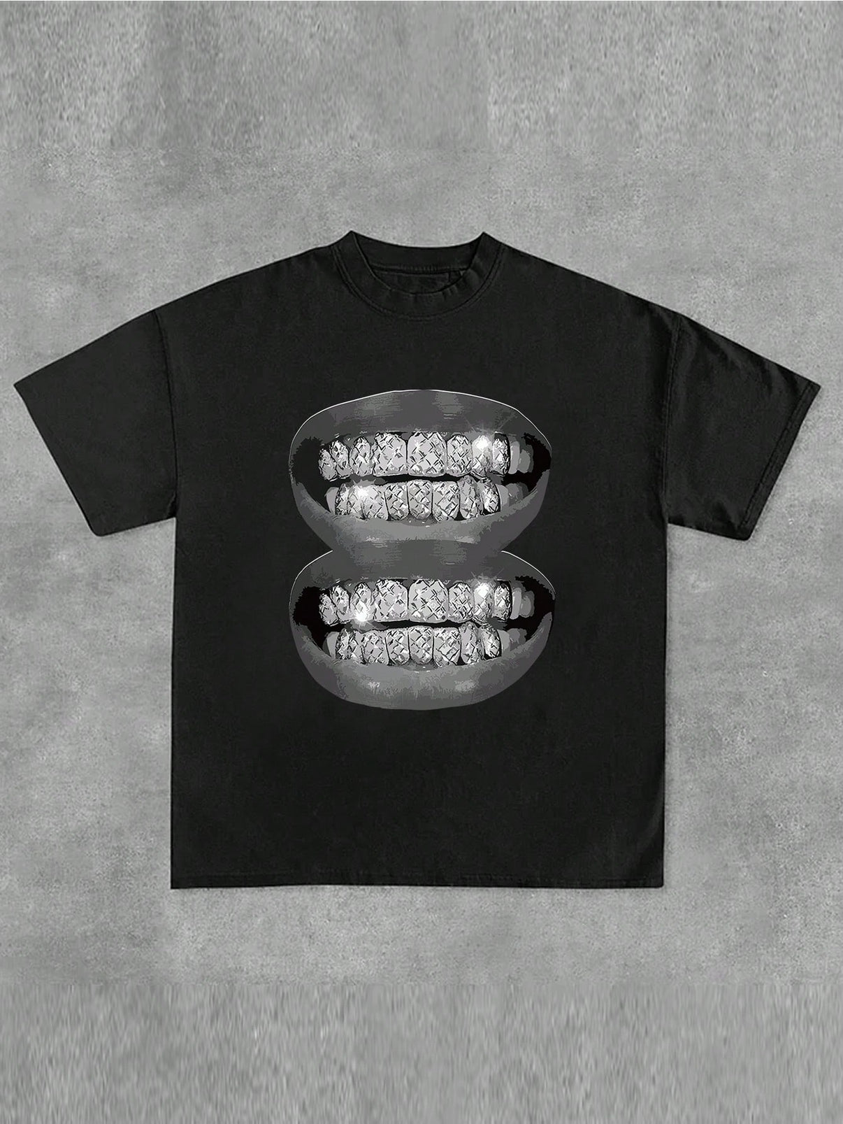 2025 Men’s casual summer T-shirt with bold mouth print – cozylix